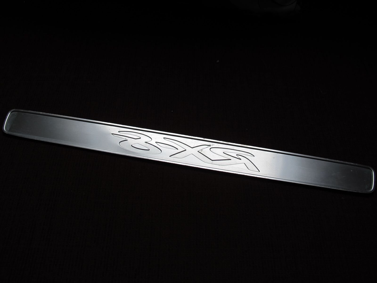 Mazda RX-8 Emblem Schriftzug Aluminium gebürstet / hochglanz Schrift